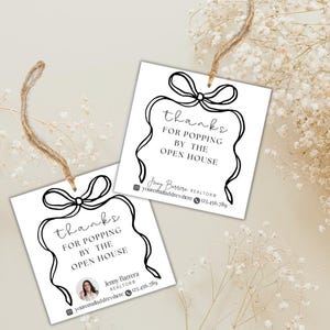 Real Estate Open House Pop by Tag Template for Realtor Editable Open ...