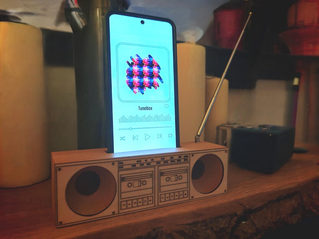 Retro Boom Box Wooden Phone Amp - Etsy