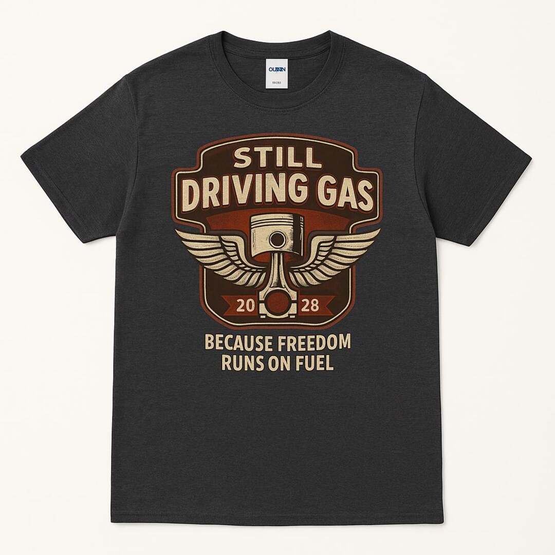 Still Driving Gas 2028 T Shirt Vintage Mechanic Tee Anti-ev Political ...