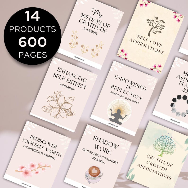 Mega Empowerment Workbook Bundle | 14 Workbooks, Master Resell Rights ...