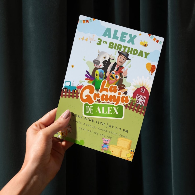 Editable La Granja De Zenon Birthday Invitation, Zenon Invitation ...