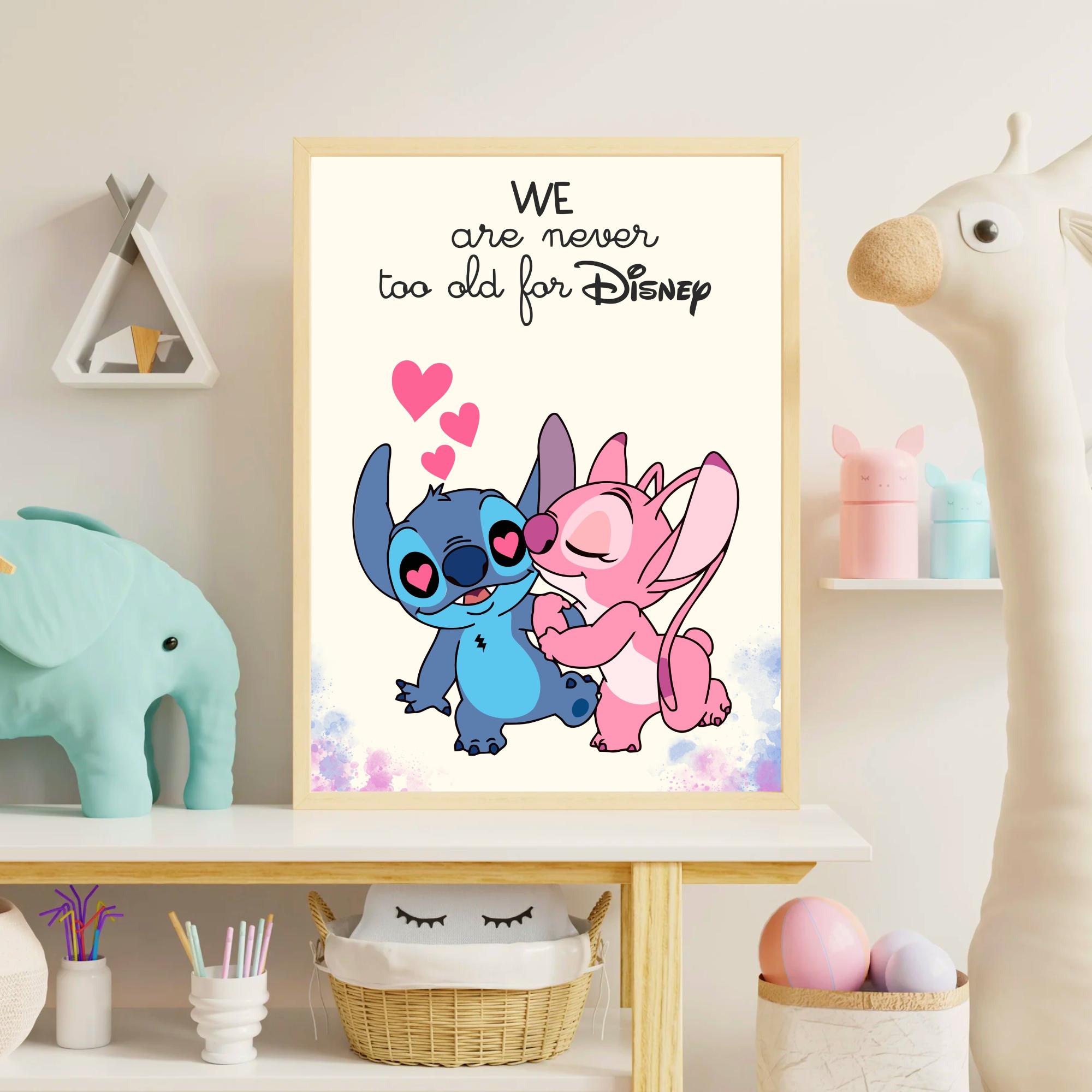 Personalized Lilo and Stitch Print, Set of 3 Stitch Wall Art, Custom ...