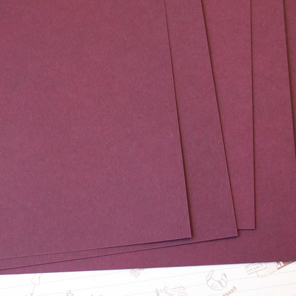 Maroon Cardstock - Etsy