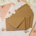 Plain Kraft Brown Mini Envelopes & Plain Kraft Note Cards - Etsy