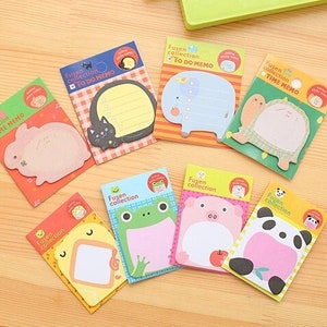 Fusen Mini Animal Shapes Sticky Notes - Etsy