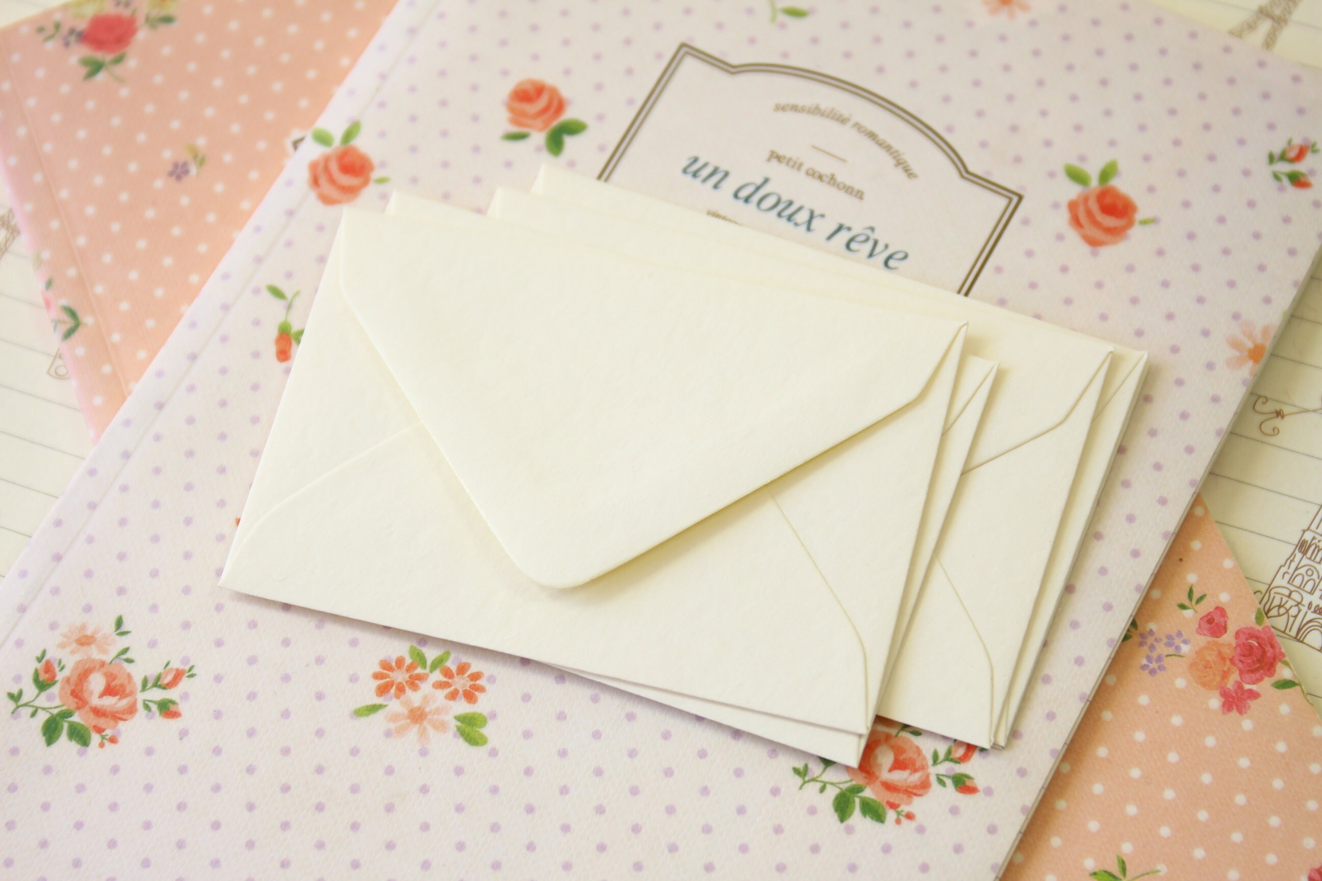 Hammered Ivory Colour Mini Envelopes and Note Cards - Etsy