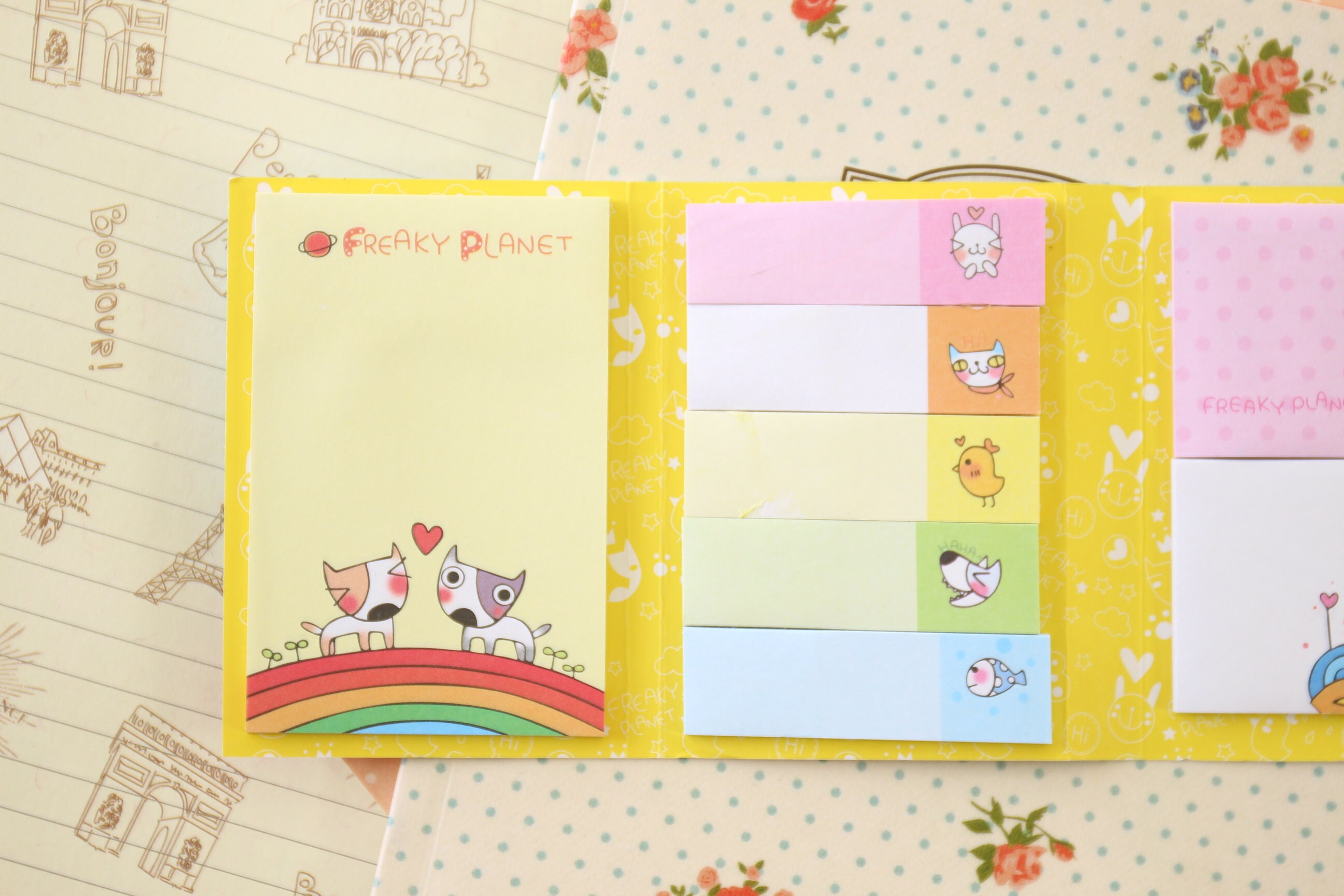 Freaky Planet Cute Cartoon Sticky Notes | Etsy