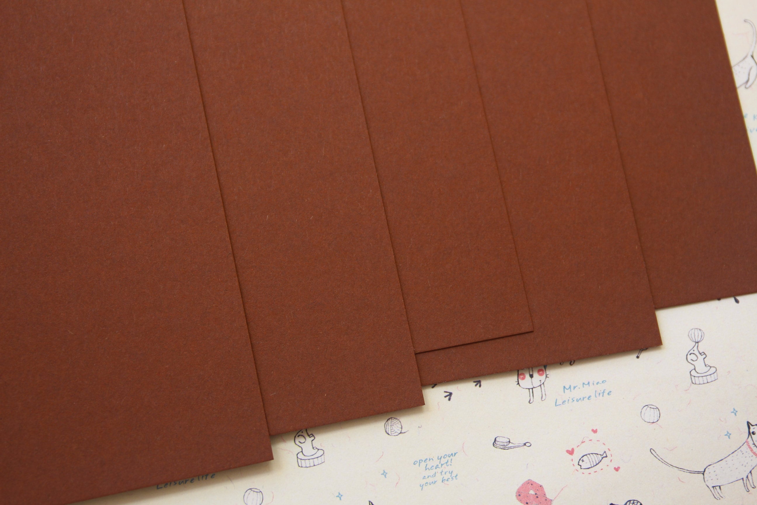 Tuscan Brown Colorset Solid Color Recycled Card Stock - Etsy