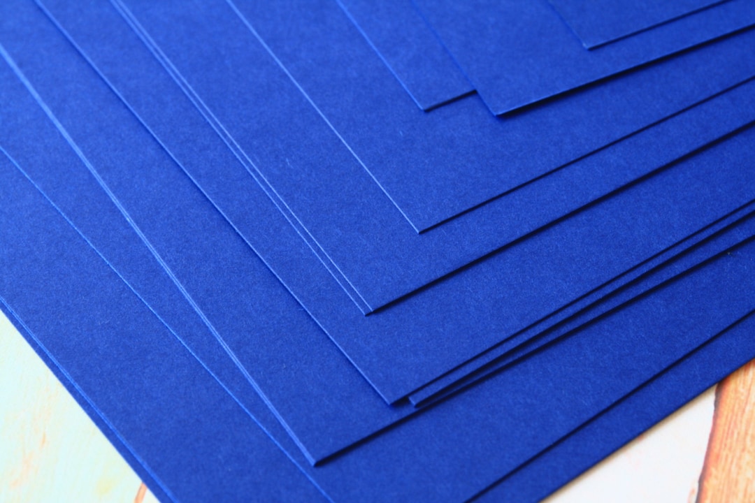 Cobalt Blue Craft Style Colour Card Stock 260gsm 95lb Cover - Etsy