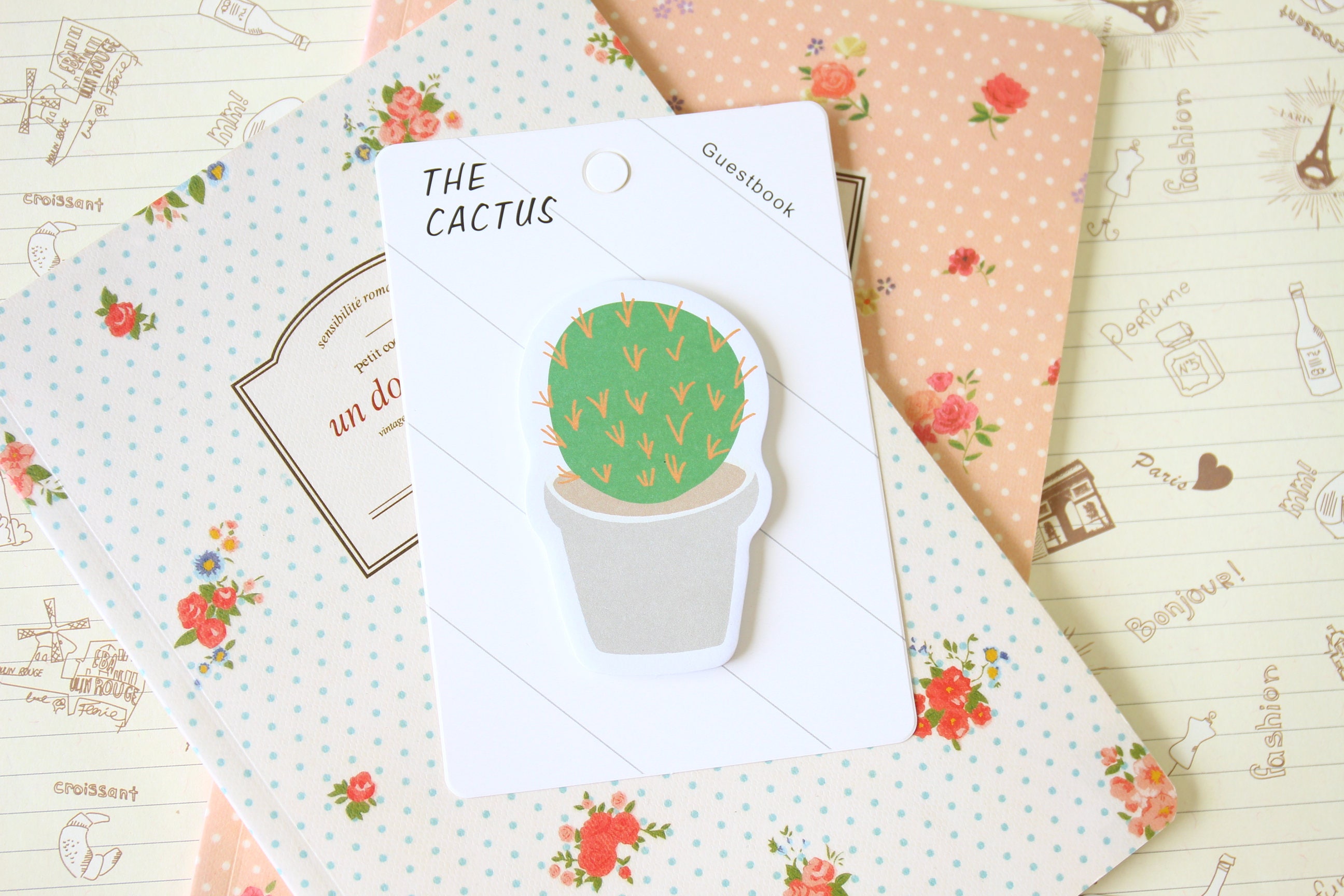 Cute Cactus Succulent Plants Shapes Sticky Notes | Etsy