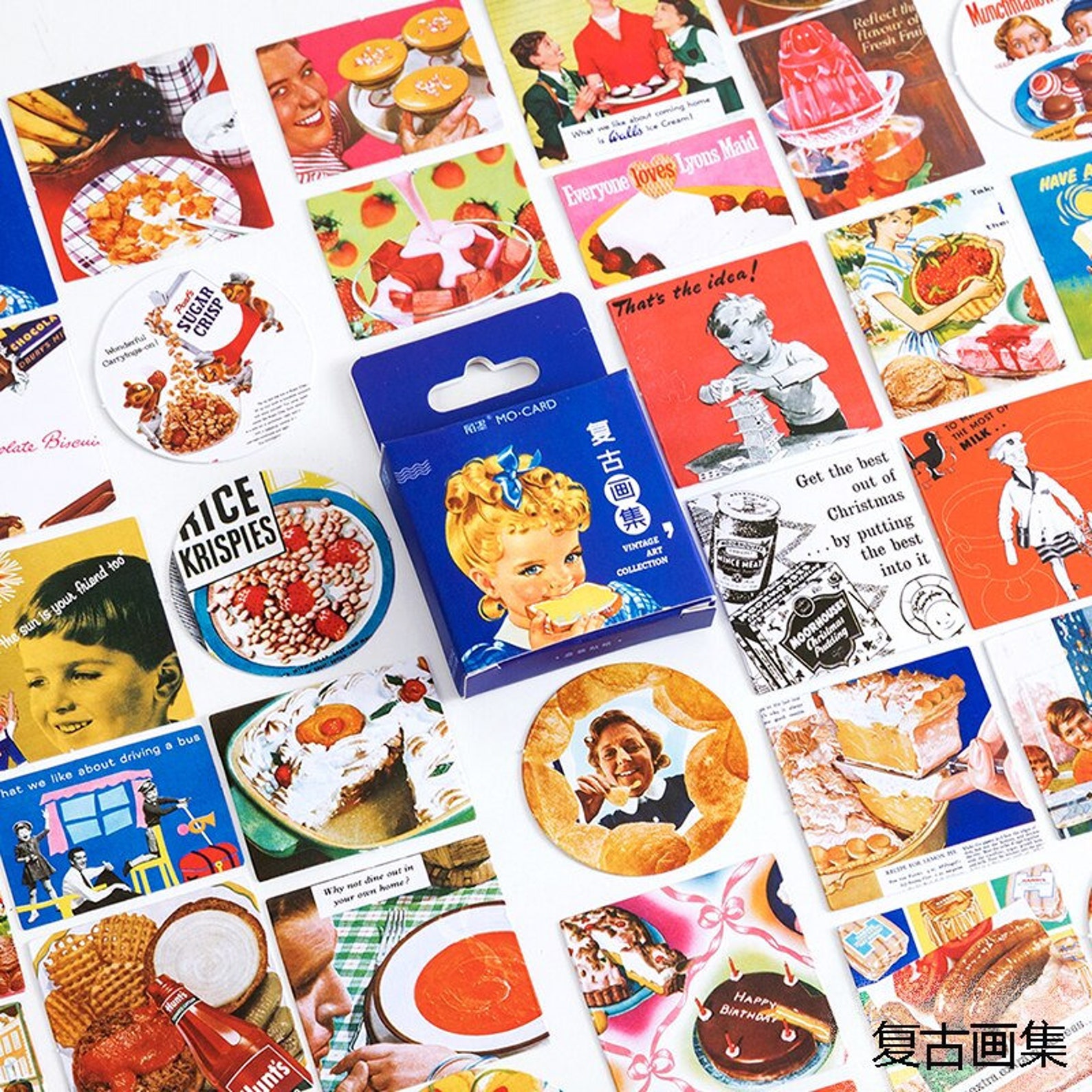 Retro Art Mo-card Cartoon Shapes Stickers | Etsy