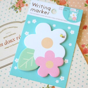 Flowers Fusen Collection Writing Marker Sticker Notes - Etsy