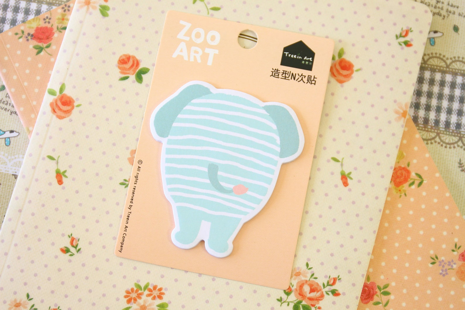 Zoo Art Animal Shapes Sticky Notes - Etsy