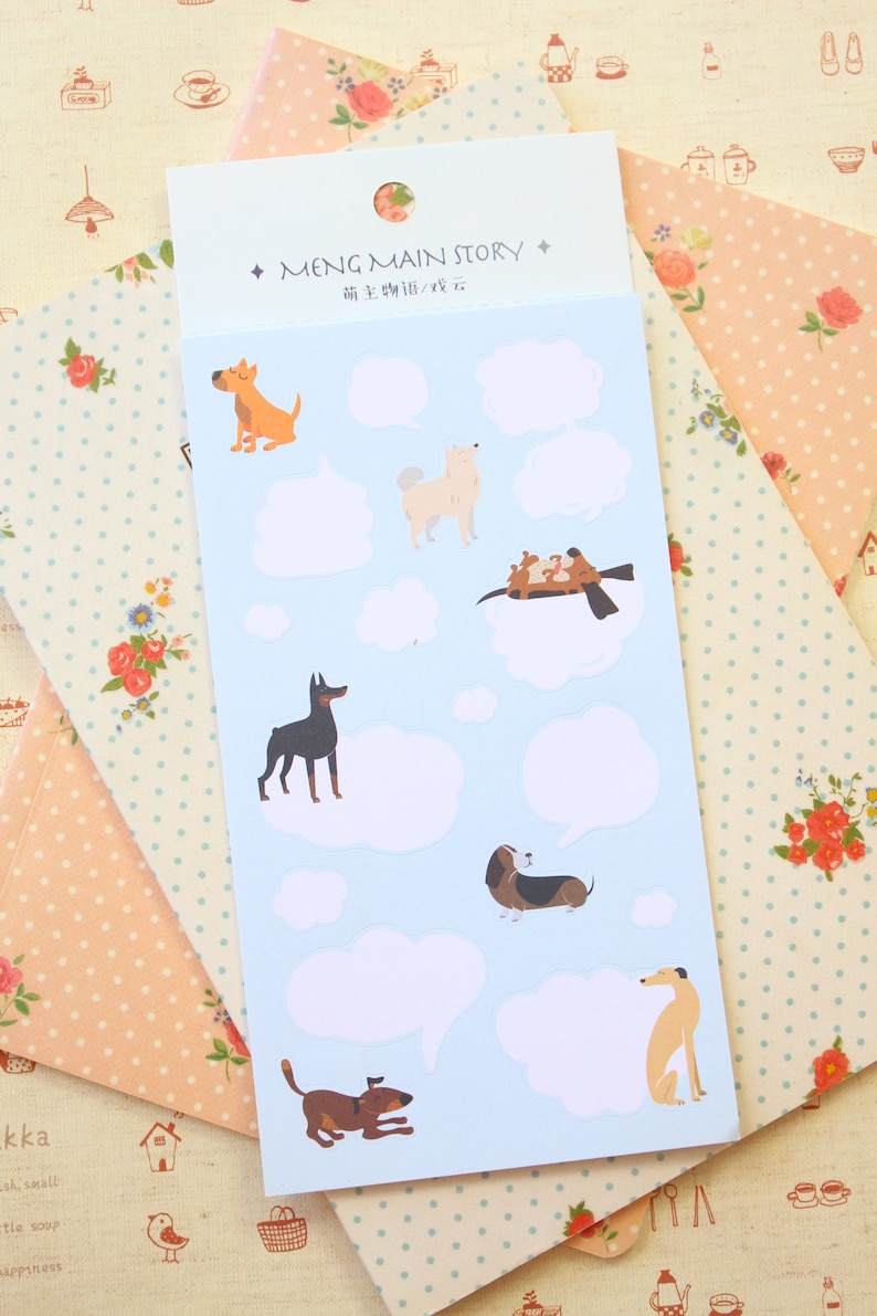 Meng Main Story Cartoon Animal Stickers - Etsy