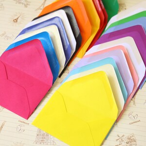 Golden Yellow Colour Mini Envelopes and Note Cards - Etsy
