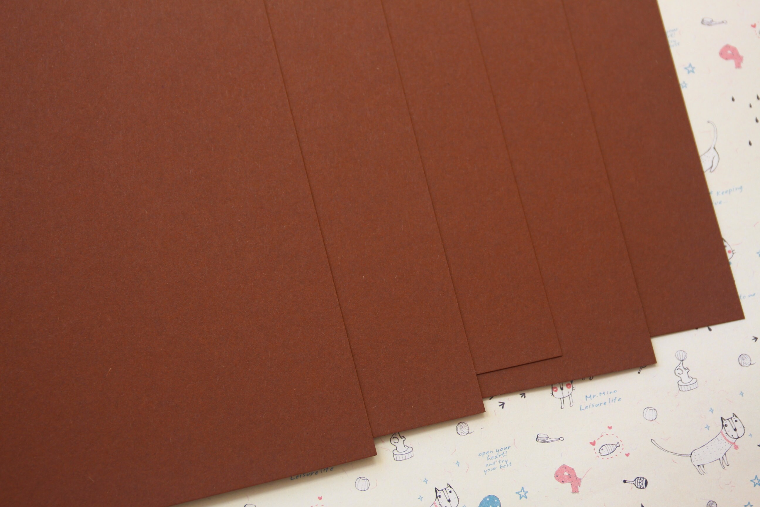 Tuscan Brown Colorset Solid Color Recycled Card Stock - Etsy