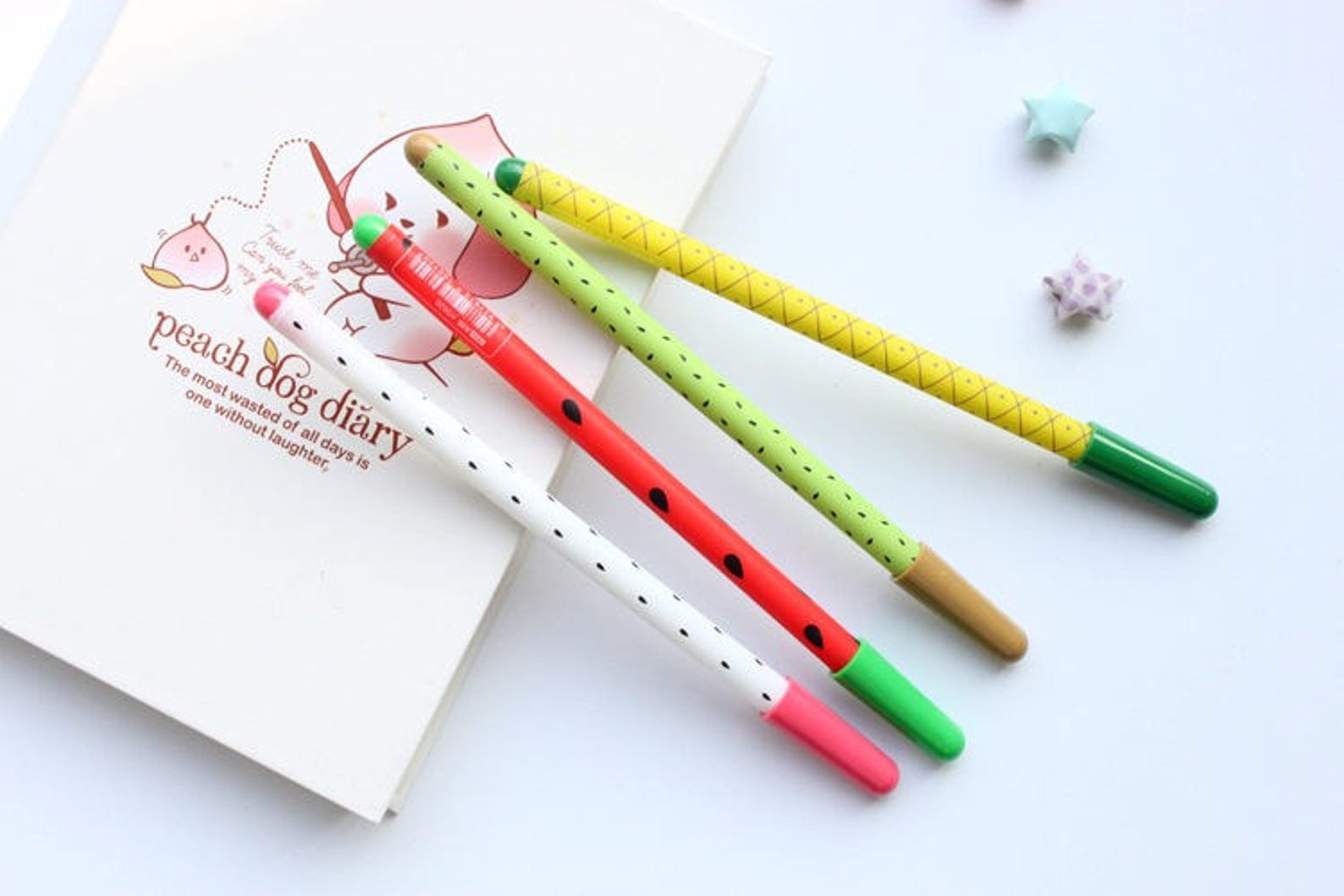 Sweet Fruits Cartoon Pens - Etsy