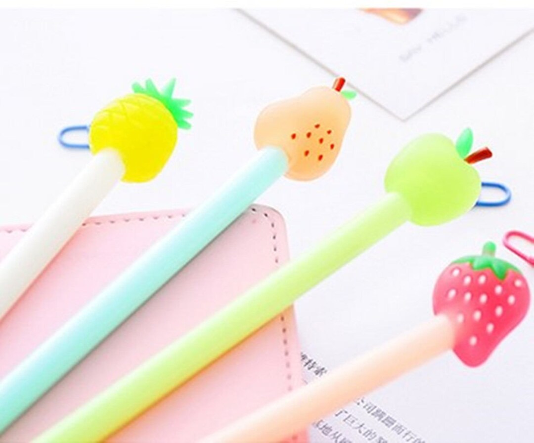 Fresh Fruit Cartoon Pens - Etsy