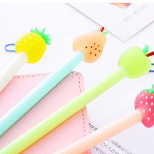 Fresh Fruit Cartoon Pens - Etsy