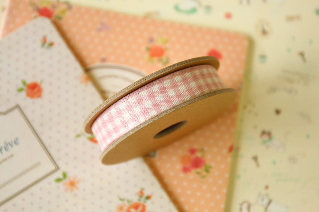 Pink Gingham Country Style Ribbon - Etsy