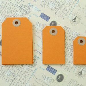 ORANGE Reinforced Luggage Tags - Etsy