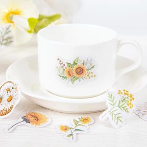 Daisy Mo-card Cartoon Flower Stickers - Etsy