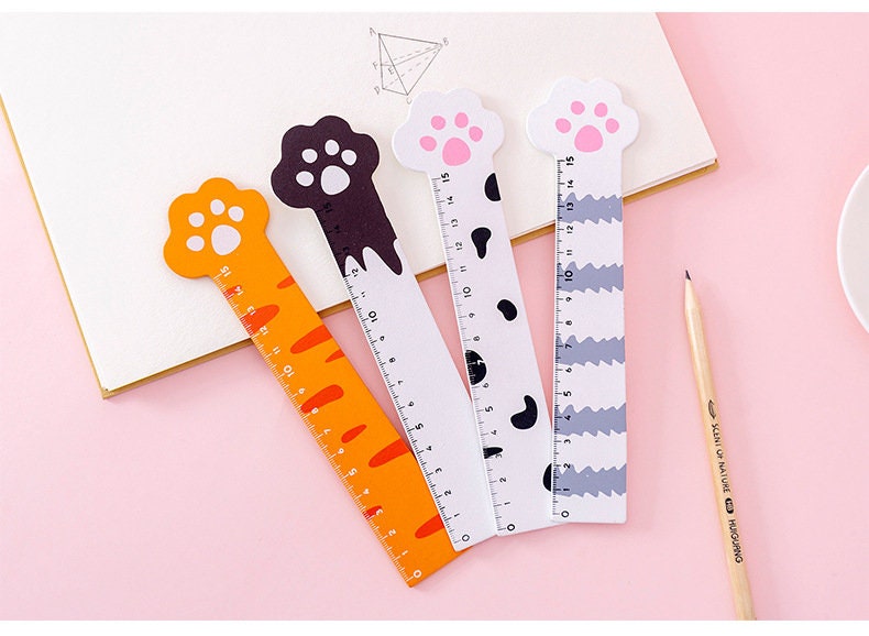 Creative Cat Paws wooden Pocket Ruler | Etsy
