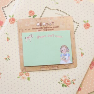 Paperdoll Mate Cartoon Sticky Notes - Etsy