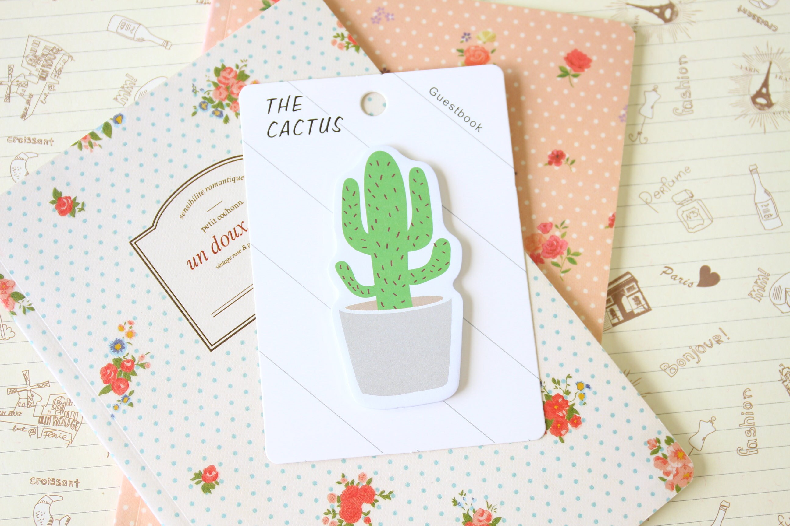 Cute Cactus Succulent Plants Shapes Sticky Notes | Etsy