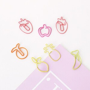 Fruits Mix Paper Clips - Etsy