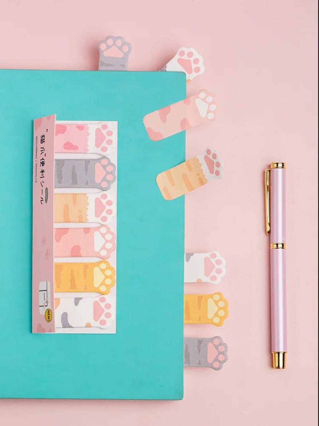 Cat Paws Cartoon Sticky Notes - Etsy
