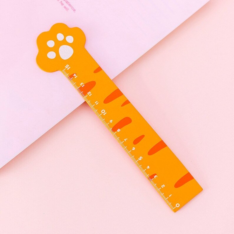 Creative Cat Paws Wooden Pocket Ruler - Etsy
