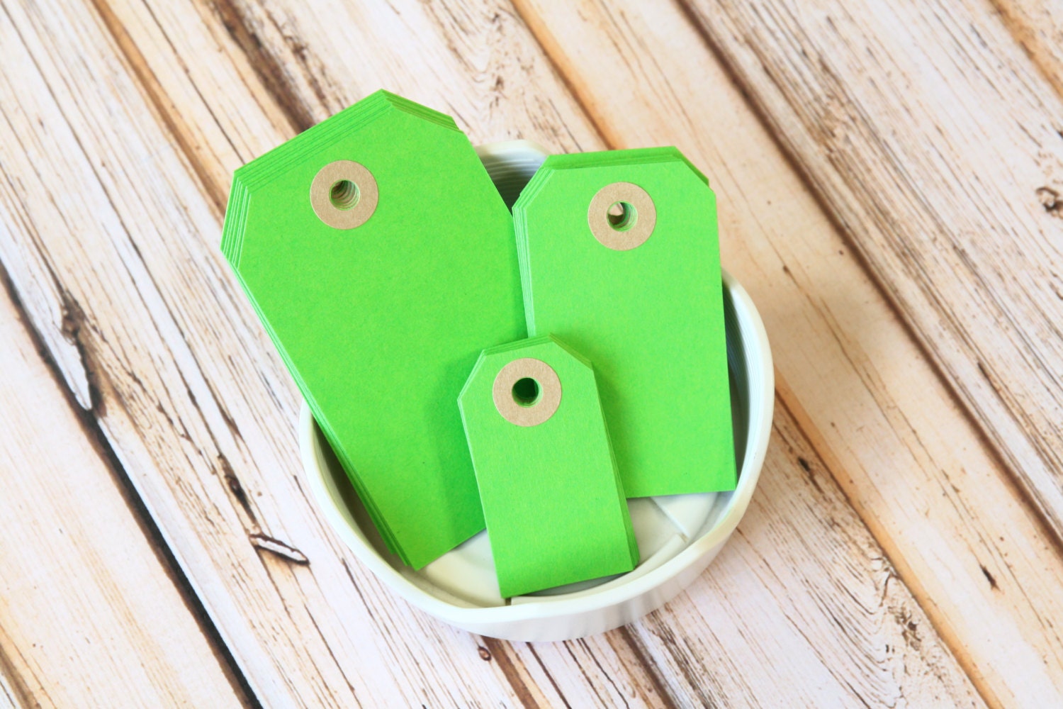 LIME Green Reinforced Luggage Tags | Etsy