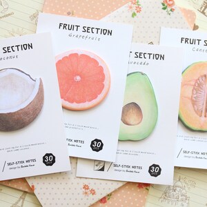 Fruit Section Fruit Shapes Sticky Notes - Etsy