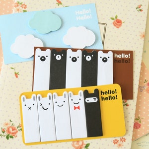 J Story Hello Hello Cartoon Sticker Note Tabs Sticky Notes - Etsy UK