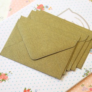 Champagne Green Textured Mini Envelopes and Note Cards - Etsy