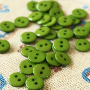 Apple Green Zakka Mini Resin Candy Buttons 20pc Set - Etsy