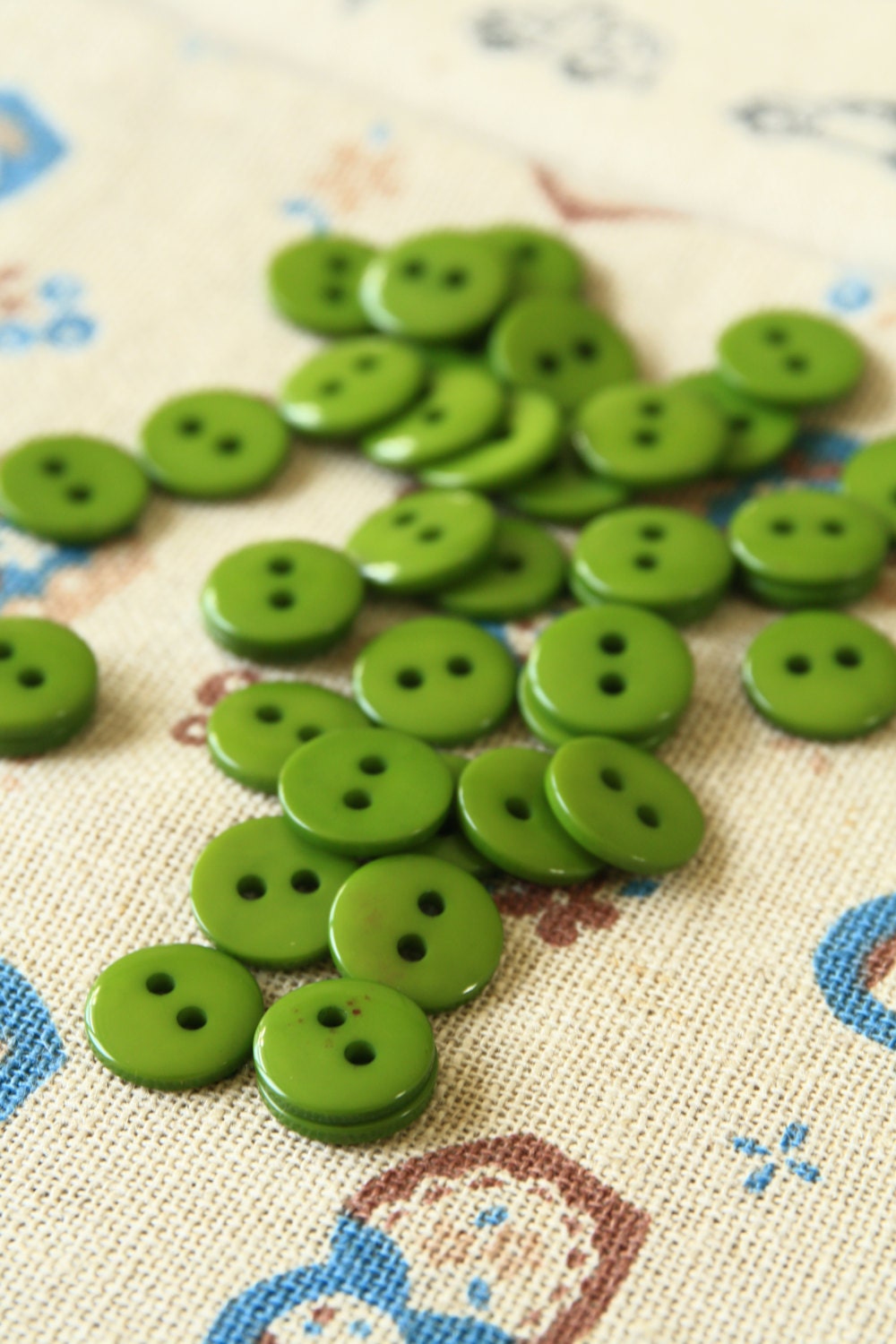 Apple Green Zakka Mini Resin Candy Buttons 20pc Set - Etsy
