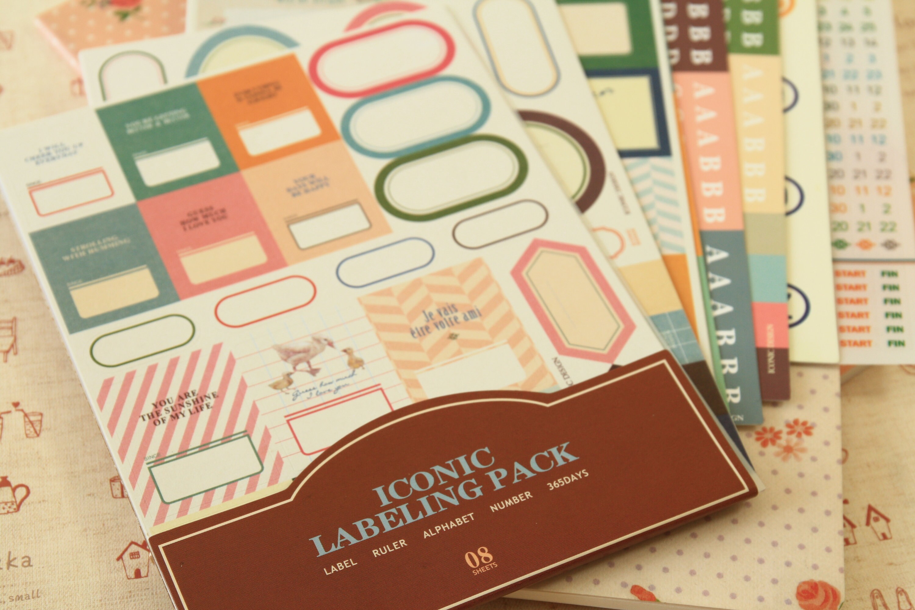 Iconic Labelling Pack Deco Label Stickers - Etsy