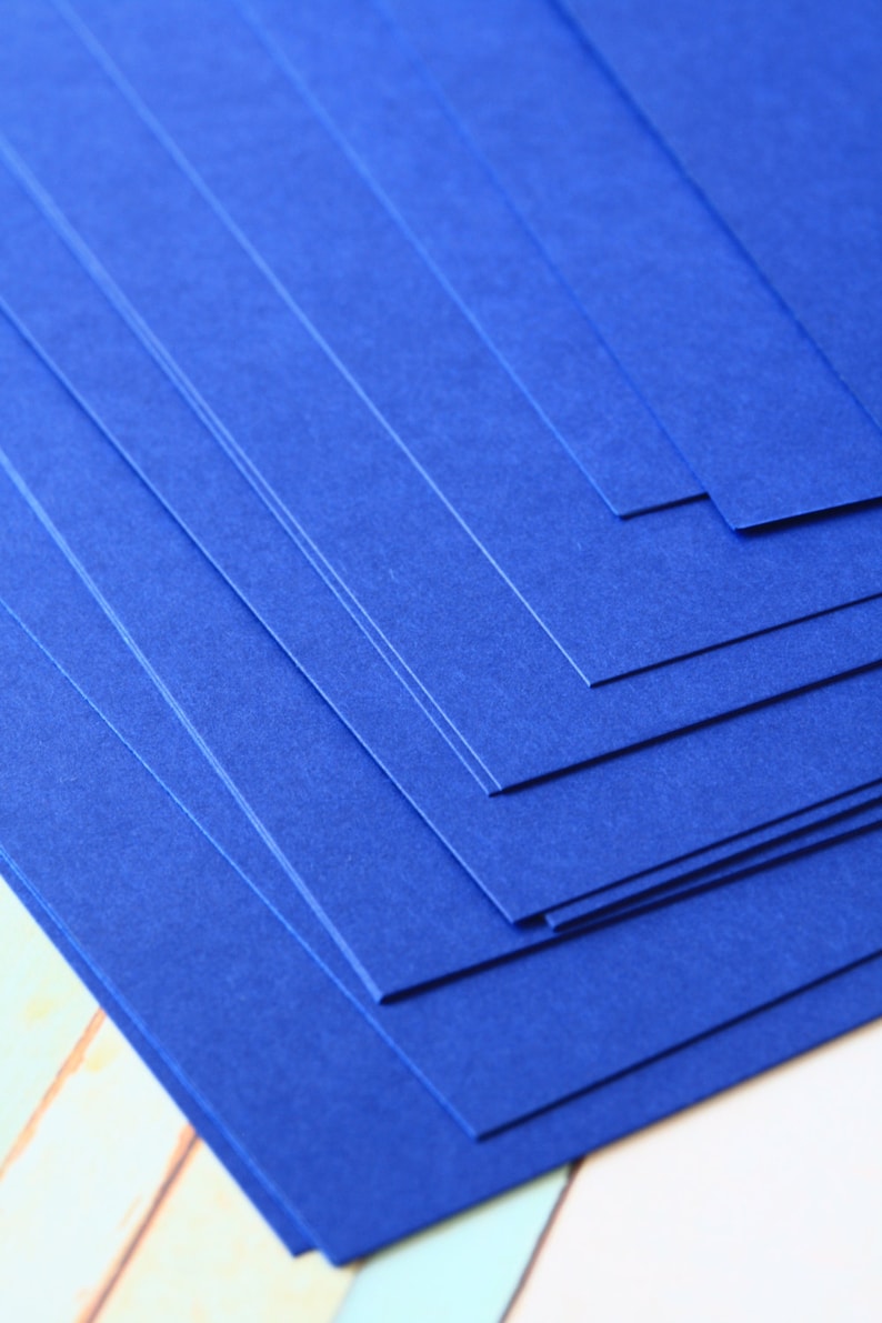 Cobalt Blue Craft Style Colour Card Stock 260gsm 95lb Cover - Etsy