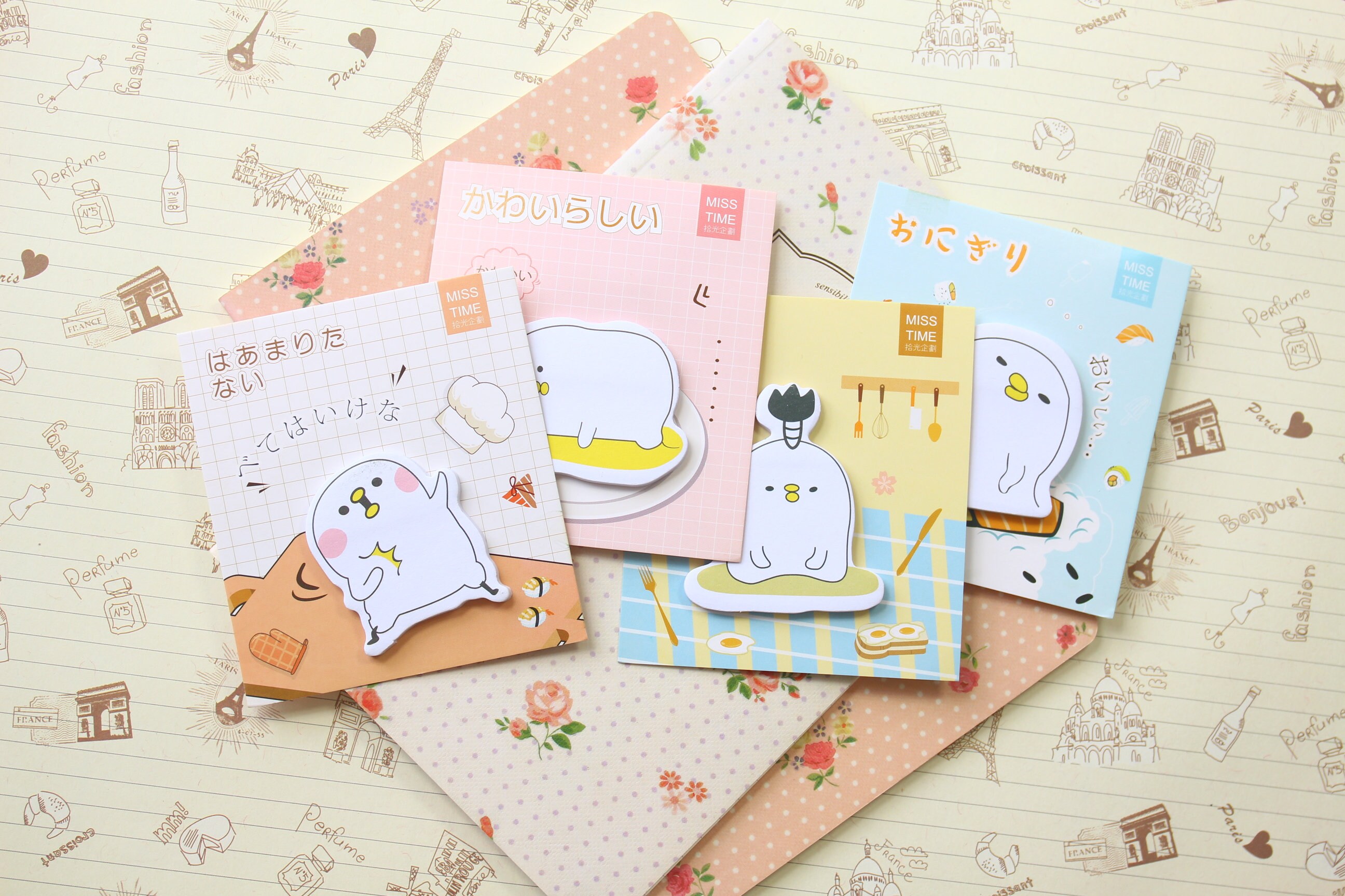 Miss Time Egg Blob Cartoon Shapes Sticky Notes | Etsy