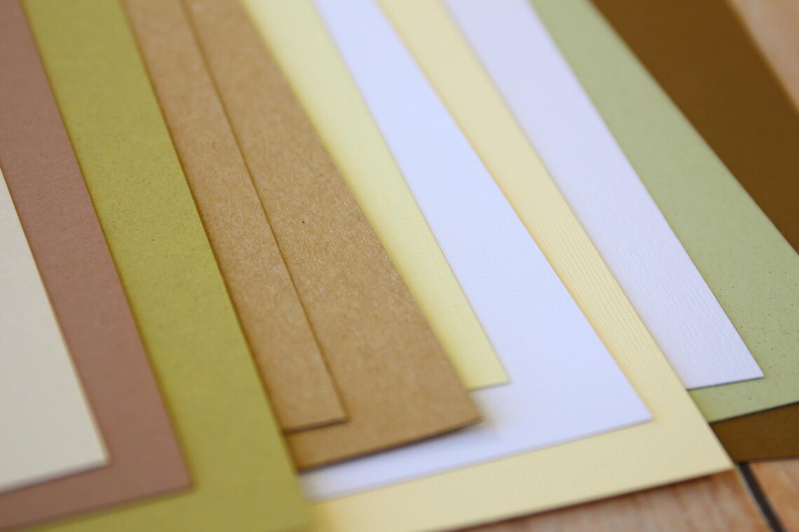 Eco Kraft Brown Card Stock Heavyweight Crafting Cards - Etsy