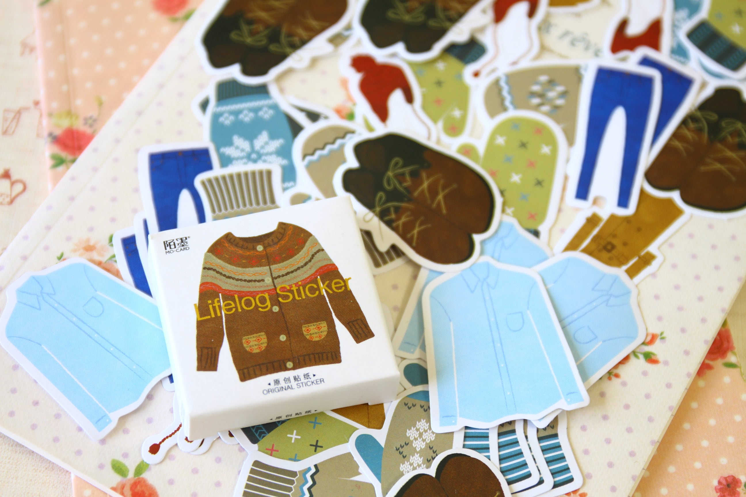 Winter Clothes Lifelog Stickers Cartoon Shapes Deco Stickers Set - Etsy