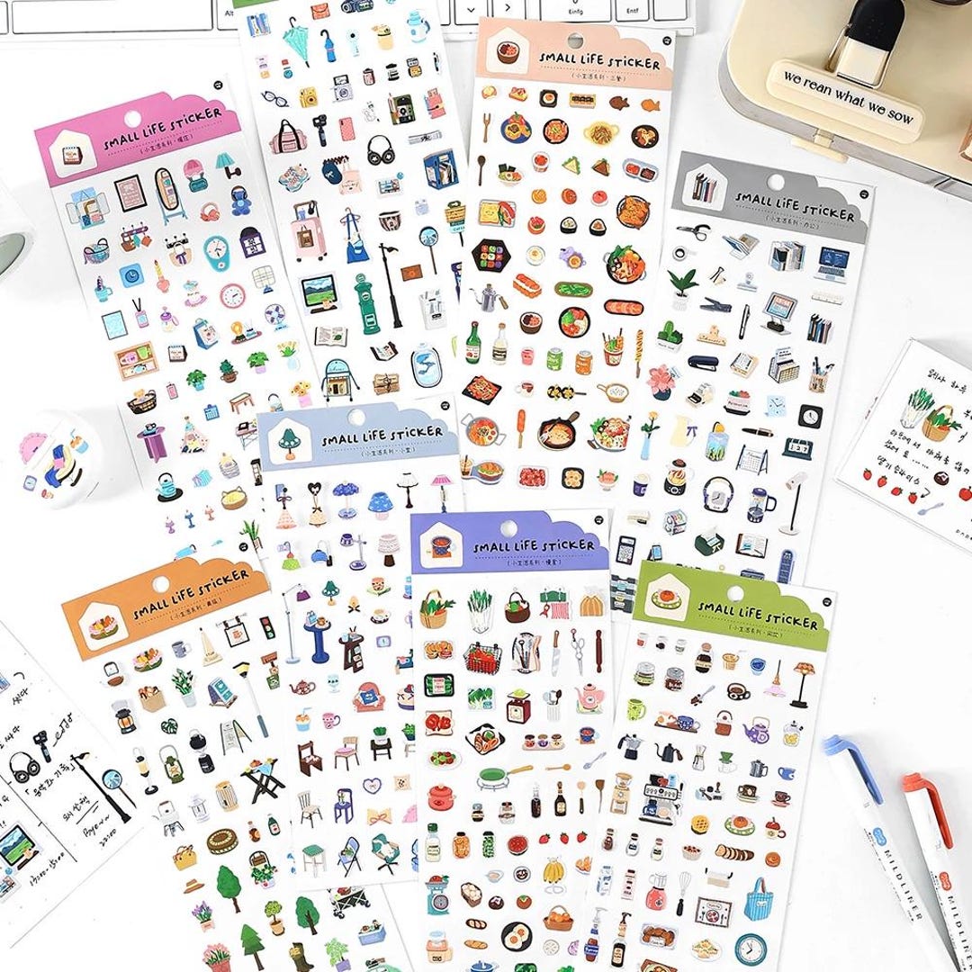 Infeel Me Small Life Cartoon Stickers - Etsy