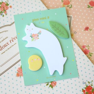 Piyo Mini It Cartoon Animals Cut-out Shapes Sticker Notes - Etsy