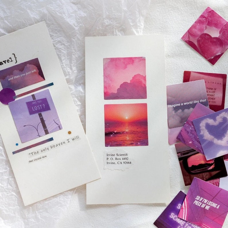 Moonlight Love Letter Mo-card Deco Stickers - Etsy