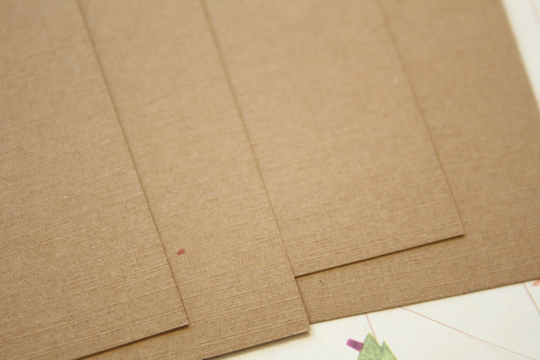 Recyled Kraft Brown Linen Card Stock 270gsm - Etsy