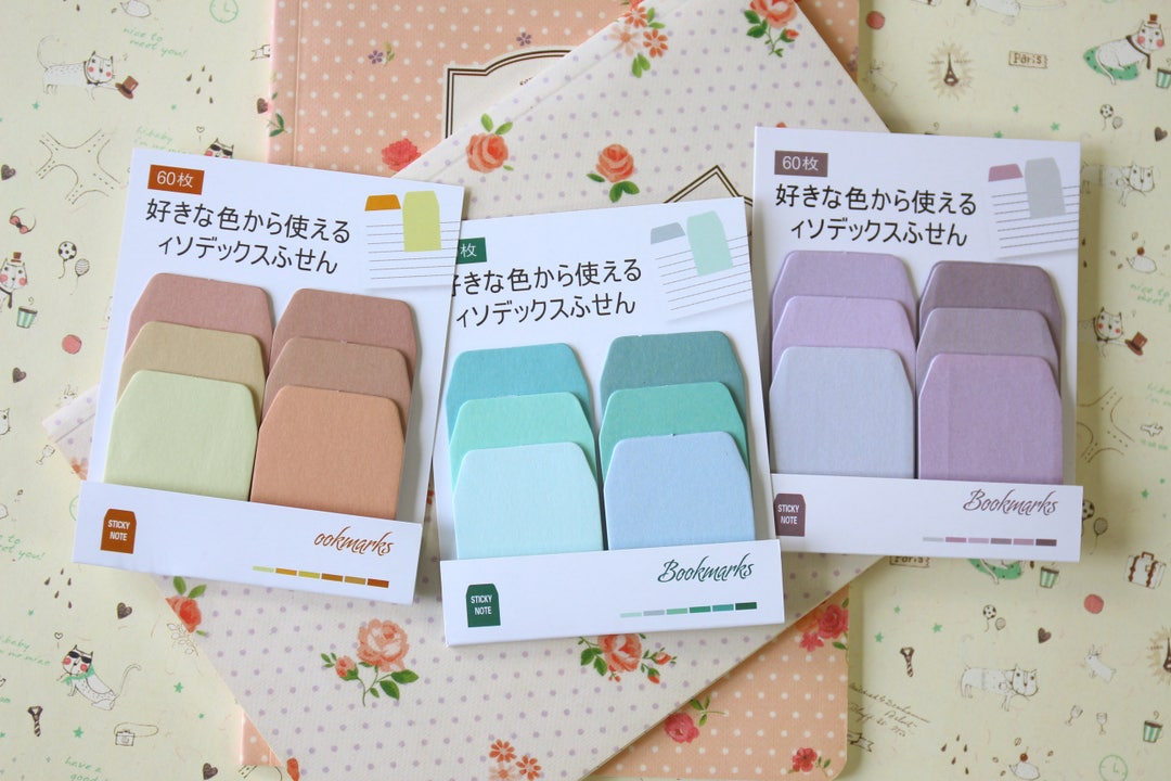 Colour Mini Index Sticky Notes Tabs - Etsy