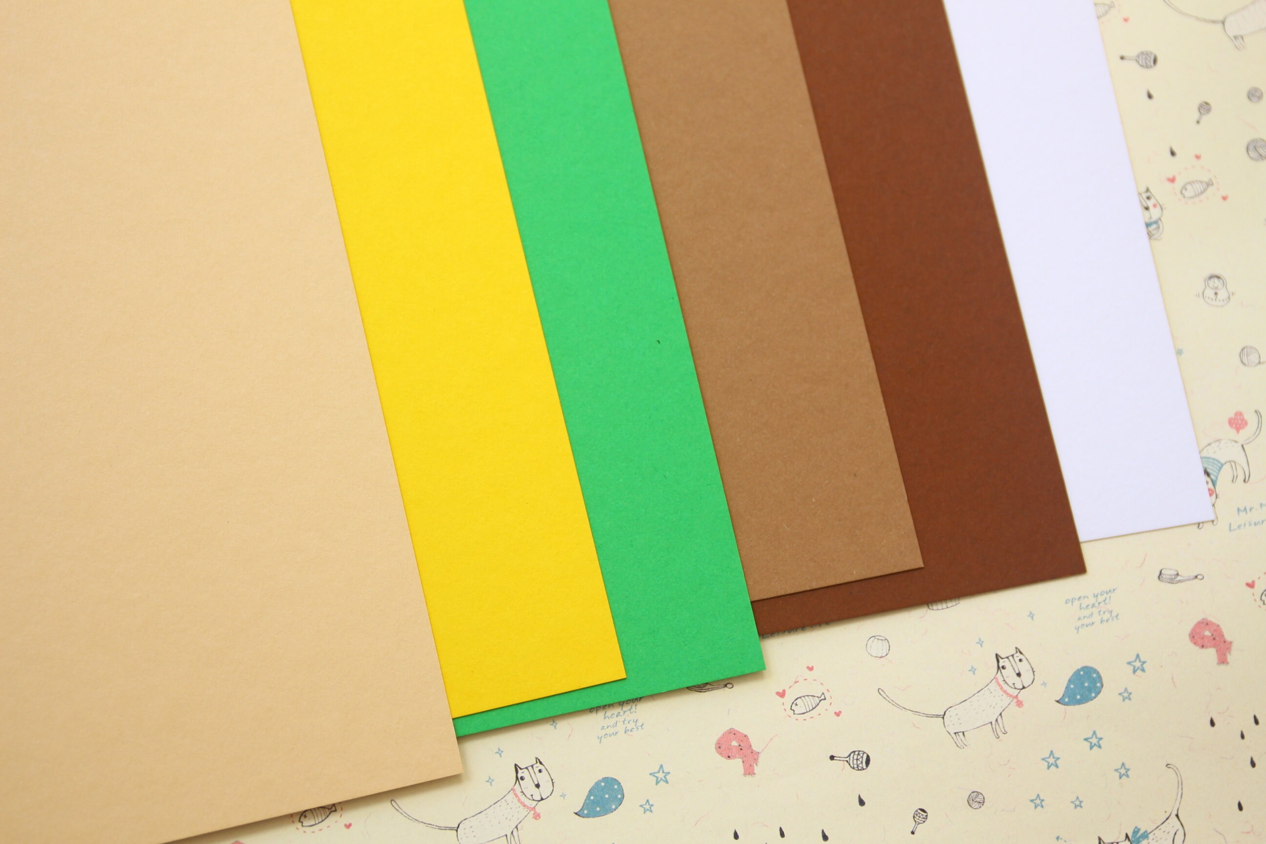 Tuscan Brown Colorset Solid Color Recycled Card Stock | Etsy