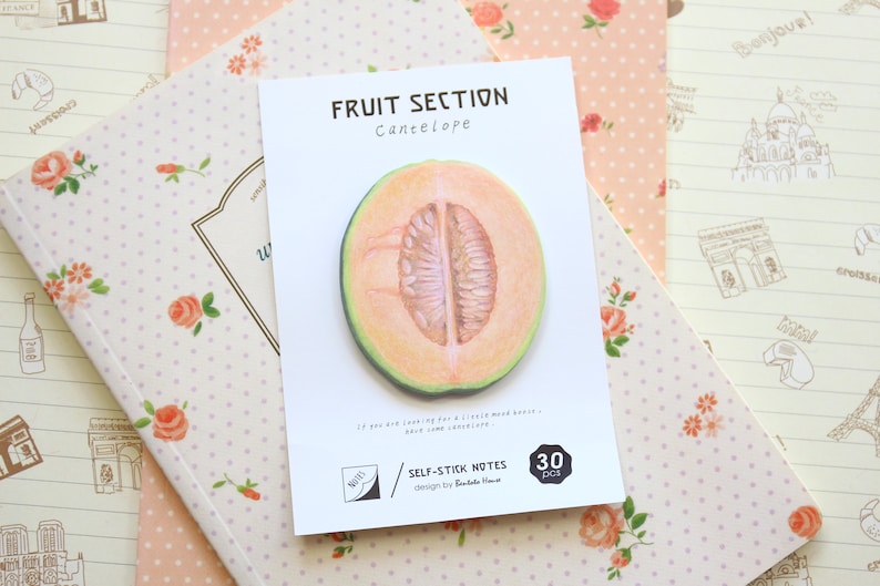Fruit Section Fruit Shapes Sticky Notes - Etsy